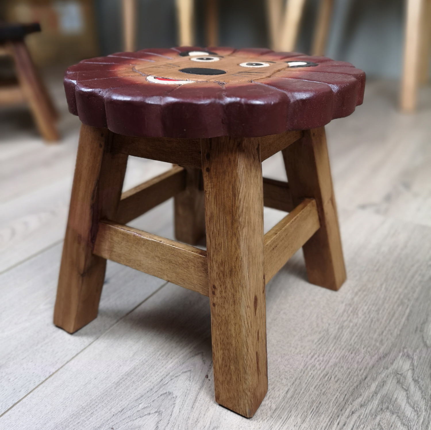 [Mango Trees] Wooden Kids Stools Children Step Stool Toddler Chair ...