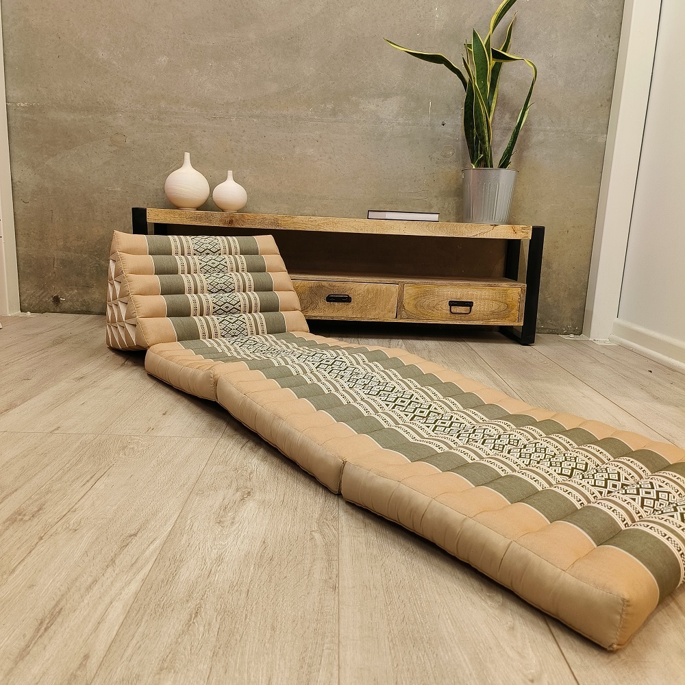 [MANGO TREES] JUMBO Thai Triangle Pillow Daybed Mattress Kapok Filled ...