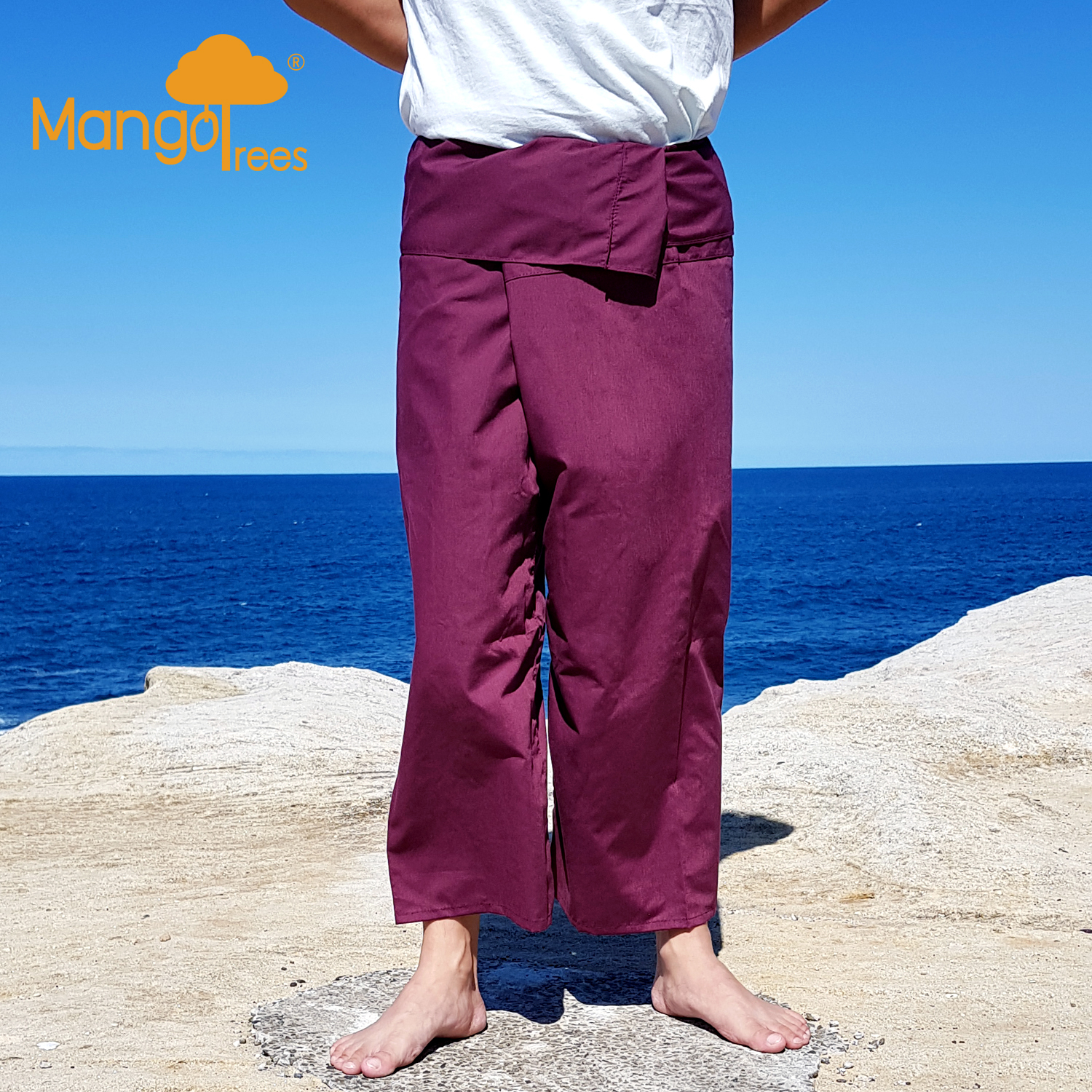 Thai Fisherman Pants YOGA massage tai chi Pregnancy Long Cotton Wrap Unisex